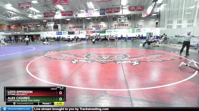 157 lbs Cons. Round 4 - Alex Casarez, Unattached Grand View (Iowa) vs ...
