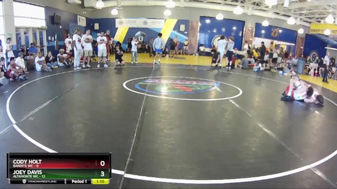 132 lbs Round 3 (8 Team) - Cody Holt, Bandits WC vs Joey Davis ...