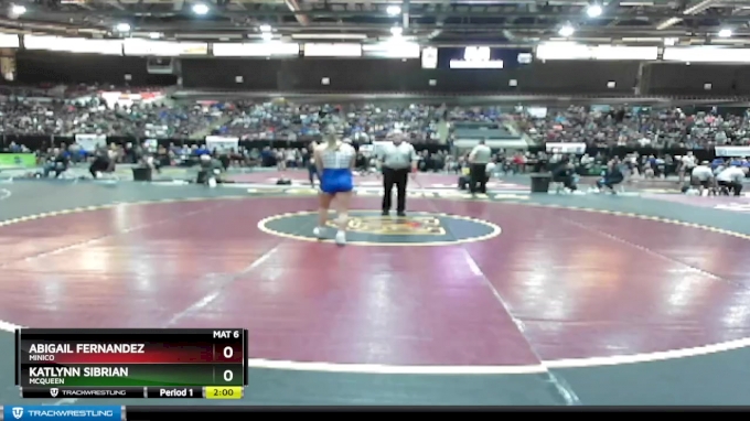 132 lbs Champ. Round 2 - Abigail Fernandez, Minico vs Katlynn Sibrian ...