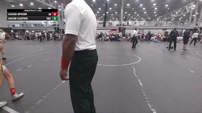 76 lbs Round 4 (10 Team) - Jacob Castro, The Outsiders vs Lucas Spicer ...