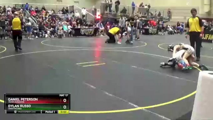80 lbs 1st Place Match - Dylan Russo, Unattached vs Daniel Peterson ...
