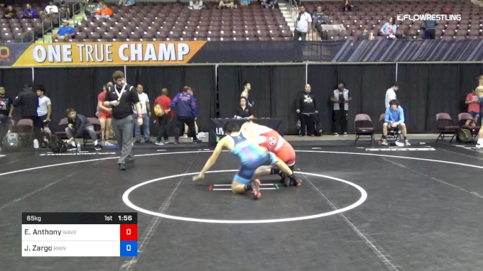 65 kg Round Of 32 - Evan Anthony, Wave Wrestling Club (TN) vs Joseph ...