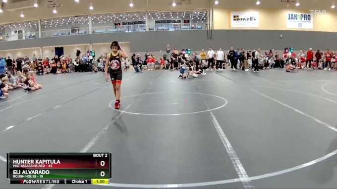 110 lbs Round 1 - Eli Alvarado, Rough House vs Hunter Kapitula, Mat ...