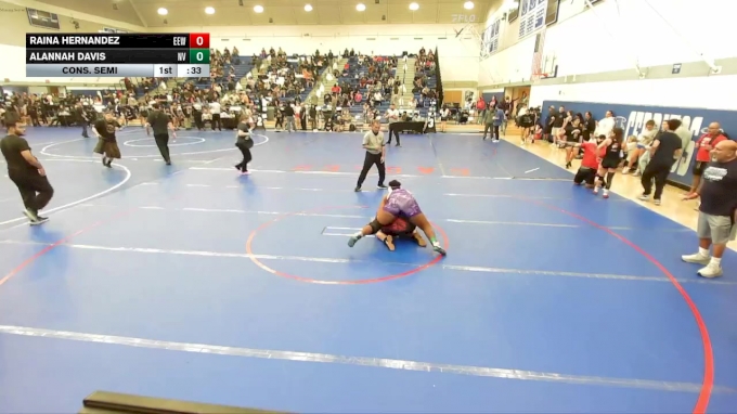 235 lbs Cons. Semi - Raina Hernandez, Eastvale Elite Wrestling vs ...