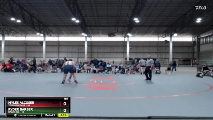 165 lbs Round 2 (4 Team) - Myles Alcoser, Team Renegade vs Ryder Barber ...