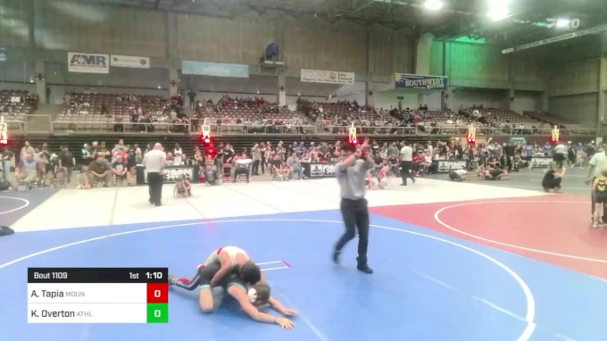 88 lbs Quarterfinal - Arian Tapia, Mountain Wrestling vs Kael Overton ...
