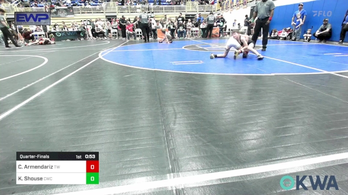 61 lbs Quarterfinal - Connor Armendariz, Tuttle Wrestling vs Kasen ...