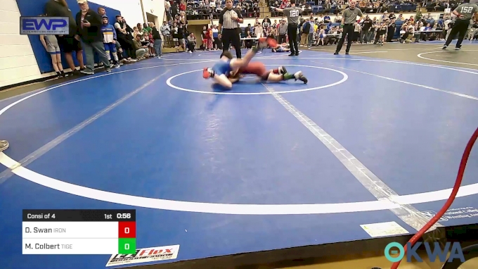 80 lbs Consi Of 4 - Dallin Swan, IRONMEN Wrestling Club vs Matthew ...