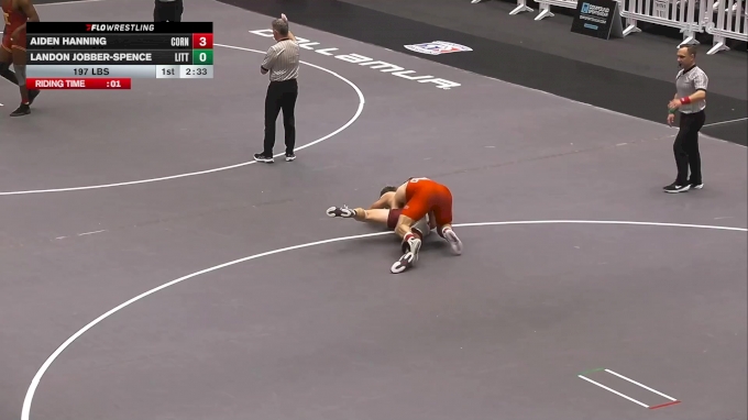 197 lbs Rr Rnd 1 - Aiden Hanning, Cornell vs Landon Jobber-Spence ...