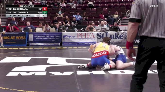 172 lbs Consi 1 - Kohen Shingara, Line Mountain vs Dillon Lombardi ...