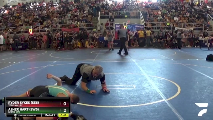 85 lbs Cons. Round 2 - Asher Hart (sw6), Grove City vs Ryder Sykes (se6 ...