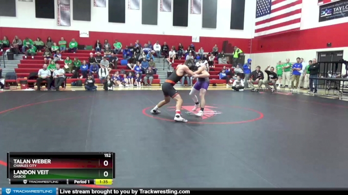 152 lbs 3rd Place Match - Talan Weber, Charles City vs Landon Veit, OABCIG