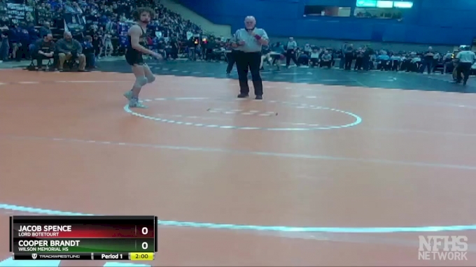 3 - 113 lbs Champ. Round 1 - Jacob Spence, Lord Botetourt vs Cooper ...