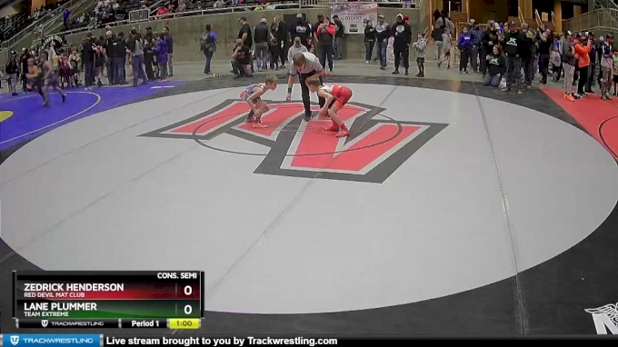 53 lbs Cons. Semi - Zedrick Henderson, Red Devil Mat Club vs Lane ...