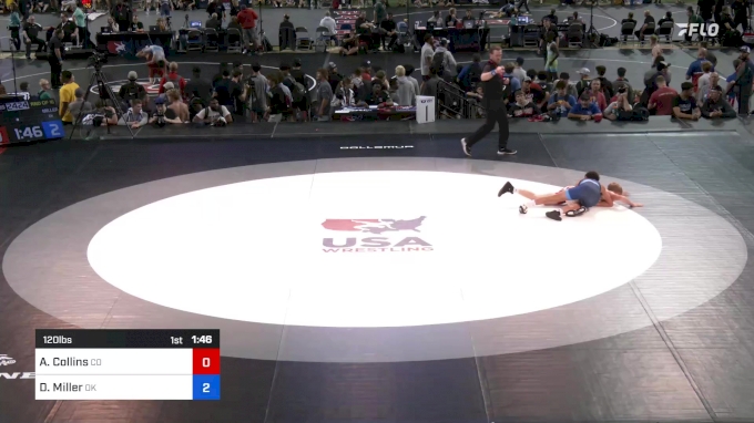 120 lbs Rnd Of 16 - Austin Collins, Colorado vs Devon Miller, Oklahoma
