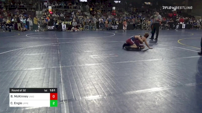 105 lbs Round Of 32 - Bentley McKinney, Union vs Corbin Engle, Upper ...