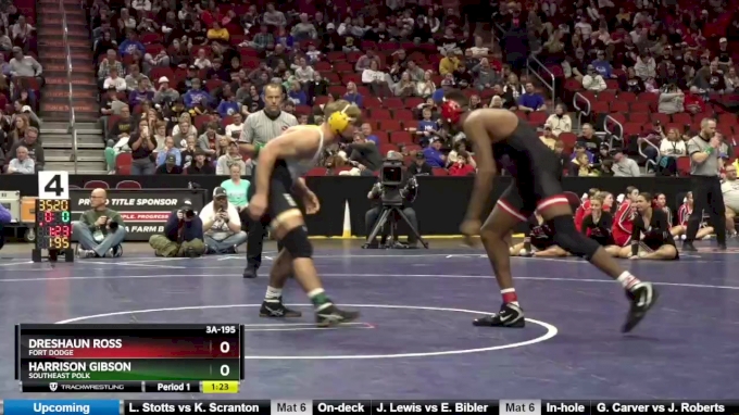 3A-195 lbs Semifinal - Dreshaun Ross, Fort Dodge vs Harrison Gibson ...