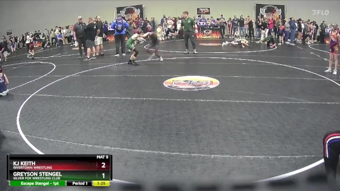 80 lbs Quarterfinal - Greyson Stengel, Silver Fox Wrestling Club vs Kj ...