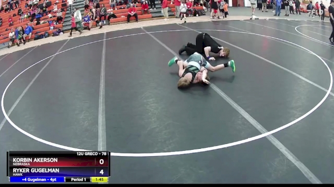 78 lbs Round 2 - Korbin Akerson, Nebraska vs Ryker Gugelman, Hawk