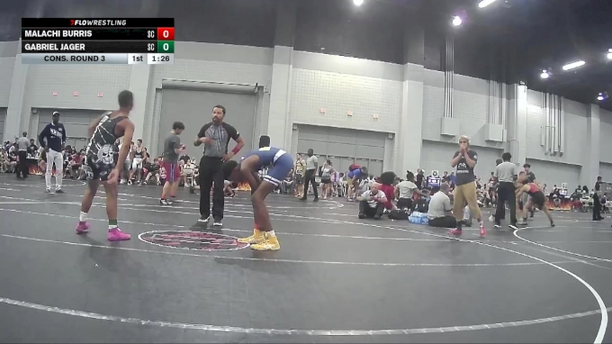 125 lbs Cons. Round 3 - Malachi Burris, The Storm Wrestling Center vs ...