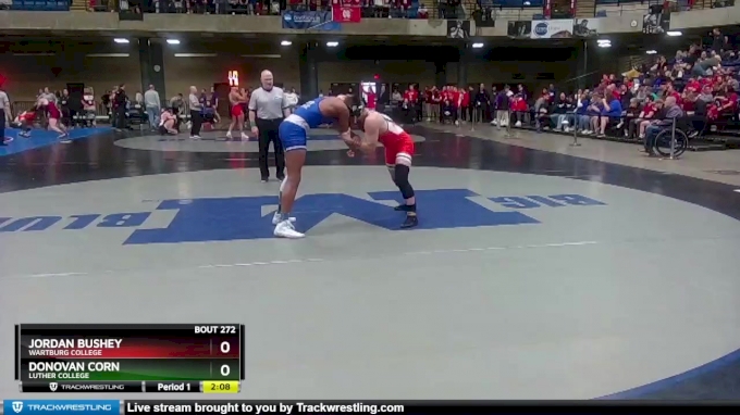 184 lbs Semifinal - Donovan Corn, Luther College vs Jordan Bushey ...