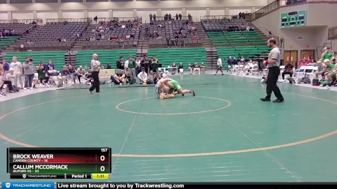 157 lbs 1st & 3rd (16 Team) - Brock Weaver, Camden County vs Callum McCormack, Buford HS
