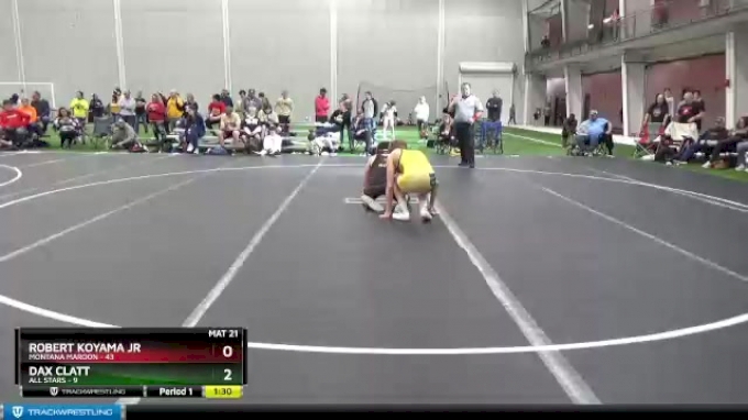 170 lbs Round 2 (4 Team) - Robert Koyama Jr, Montana Maroon vs Dax ...