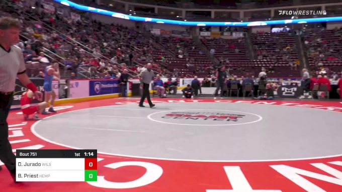 138 lbs Quarterfinal - Dominic Jurado, Wilson vs Briar Priest ...