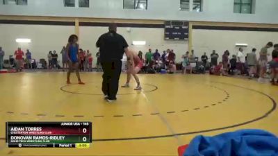 145 lbs Semifinal - Aidan Torres, Chesterton Wrestling Club vs Donovan ...