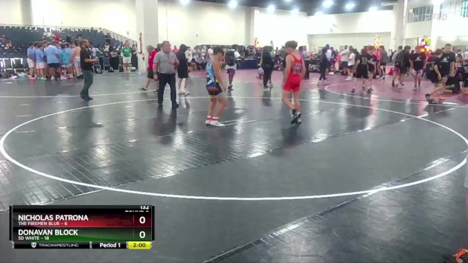 132 lbs Round 3 (10 Team) - Nicholas Patrona, The Firemen Blue vs ...