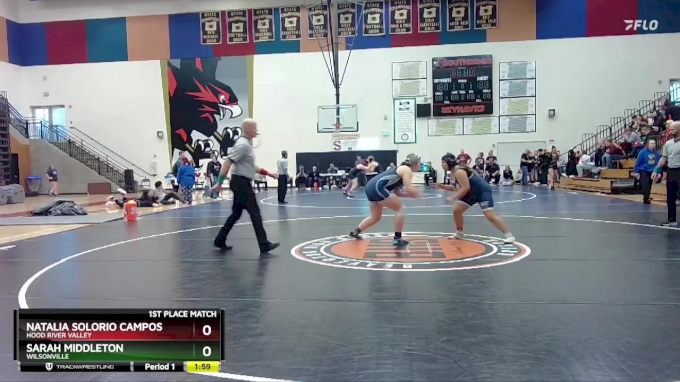 190 lbs 1st Place Match - Natalia Solorio Campos, Hood River Valley vs ...