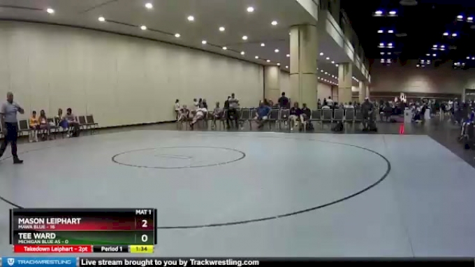 126 lbs Round 7 (8 Team) - Mason Leiphart, MAWA Blue vs Tee Ward ...