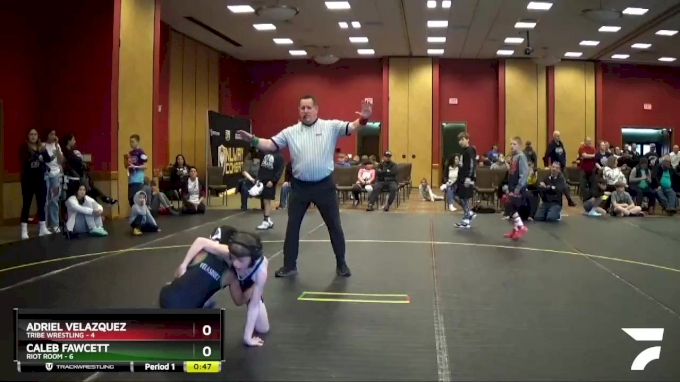 65 lbs Round 3 (6 Team) - Caleb Fawcett, Riot Room vs Adriel Velazquez ...