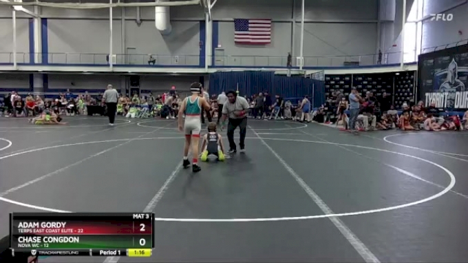 76 lbs Round 3 (8 Team) - Chase Congdon, NOVA WC vs Adam Gordy, Terps ...
