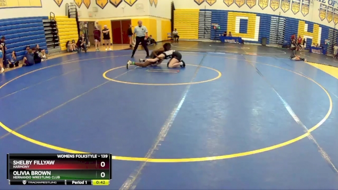 139 lbs Cons. Round 5 - Shelby Fillyaw, Harmony vs Olivia Brown ...