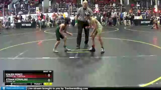 75 lbs Cons. Round 2 - Ethan Kowalski, Alpena WC vs Kaleb Perez ...