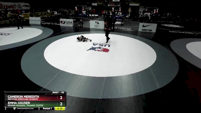 45 lbs Champ. Round 1 - Emma Hauser, NexGen Regional Training Center vs ...