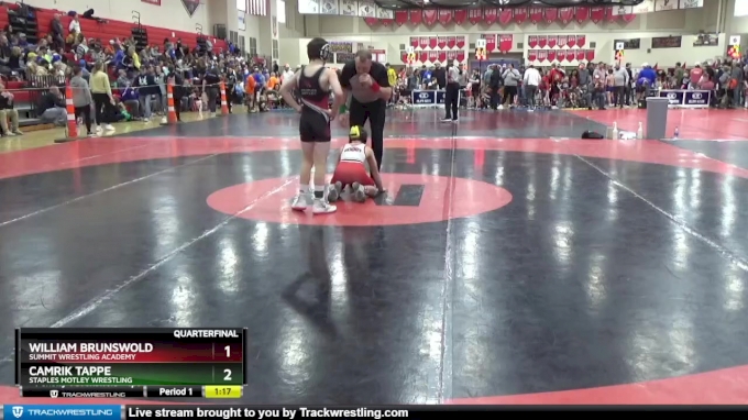 90 lbs Quarterfinal - Camrik Tappe, Staples Motley Wrestling vs William ...