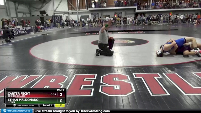 141 lbs Champ. Round 1 - Ethan Maldonado, Luther vs Carter Fecht ...