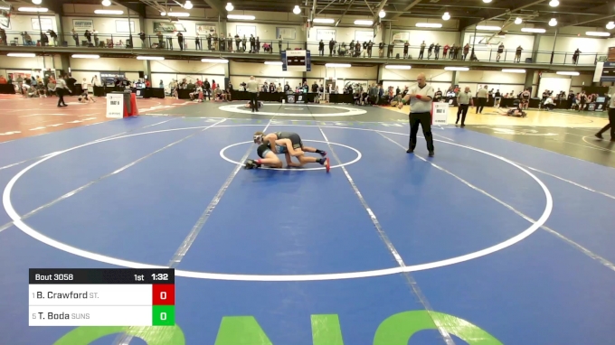 111 lbs Semifinal - Brett Crawford, St. Anthonys vs Timmy Boda ...