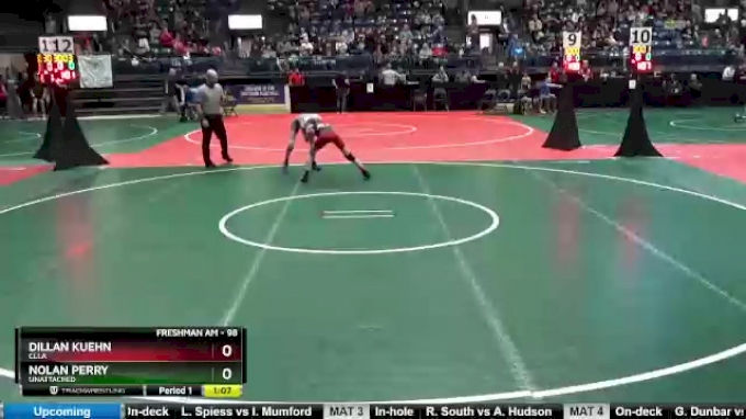 98 lbs Champ. Round 1 - Dillan Kuehn, CLLA vs Nolan Perry, Unattached
