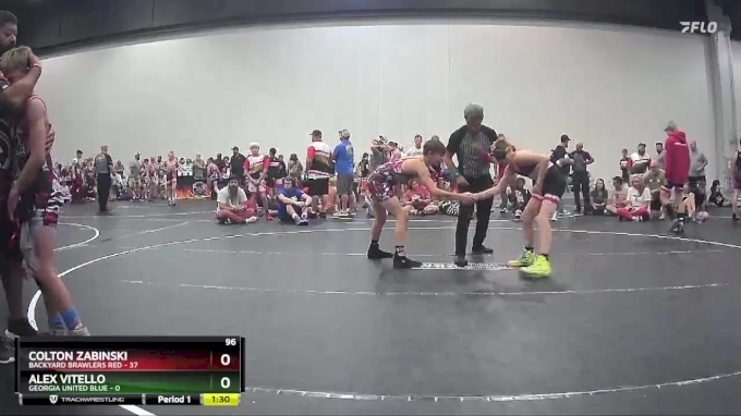 96 lbs Round 9 (10 Team) - Alex Vitello, Georgia United Blue vs Colton ...