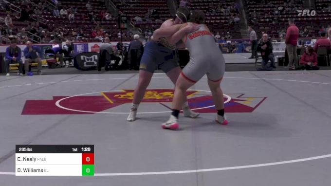 285 lbs Quarterfinal - Carson Neely, Port Allegany vs Daniel Williams ...