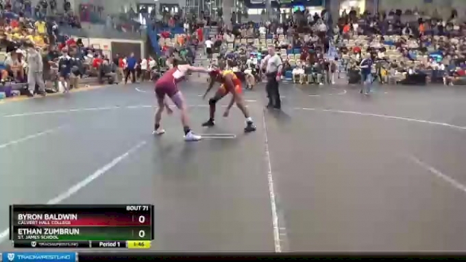 145 lbs Champ. Round 2 - Ethan Zumbrun, St. James School vs Byron ...