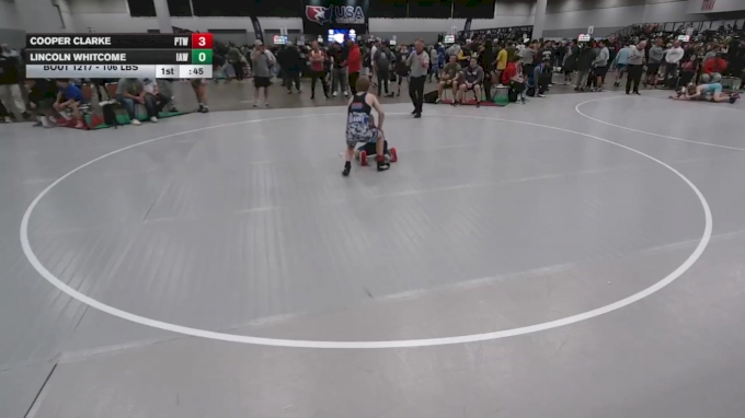 106 lbs Cons. Rd Of 64 - Cooper Clarke, Patton Trained WC vs Lincoln ...