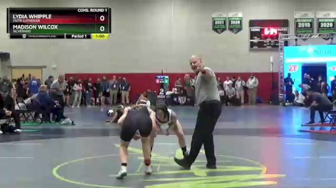131 lbs Cons. Round 1 - Madison Wilcox, Silverado vs Lydia Whipple ...
