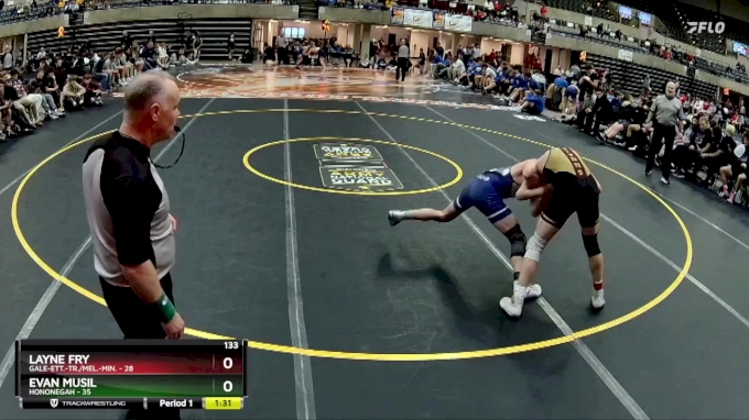 133 lbs Semis & 1st Wrestleback (8 Team) - Layne Fry, Gale-Ett.-Tr./Mel ...