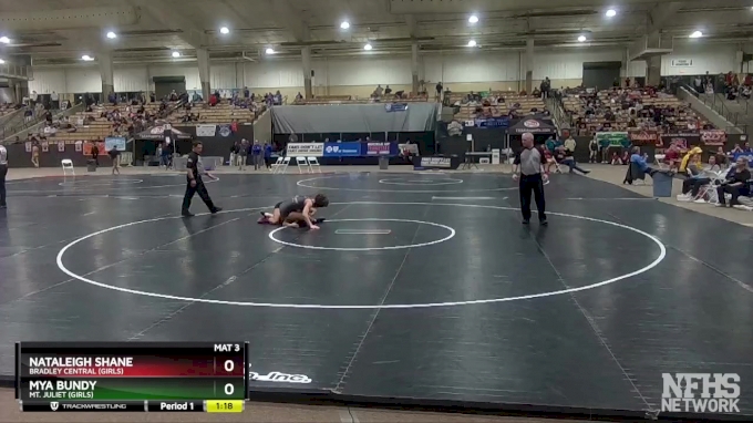 Girls 120 lbs Semifinal - Nataleigh Shane, Bradley Central (Girls) vs ...