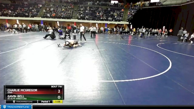110 lbs Champ. Round 2 - Charlie McGregor, Iowa vs Gavin Bell, DC Elite ...