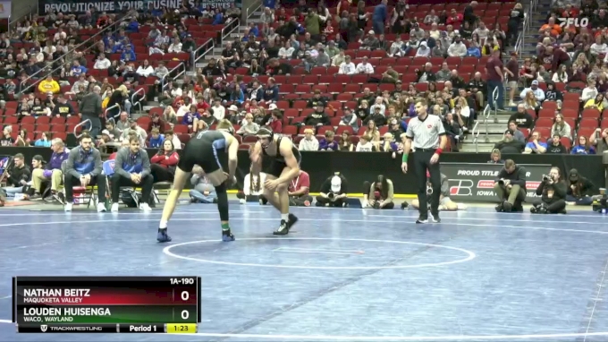 1A-190 lbs Semifinal - Nathan Beitz, Maquoketa Valley vs Louden ...